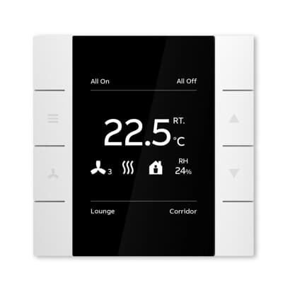 کلید هوشمند 8 پل ترموستاتیک رنگ سفید YUBR/U4.0.1-001 برند ABB آ ب ب ...